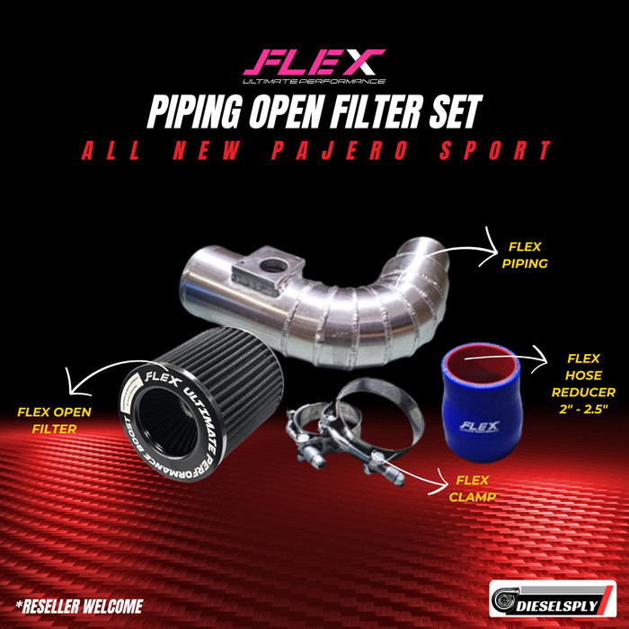 Jual Flex Piping Open Filter Set All New Pajero Sport + Flex Open ...