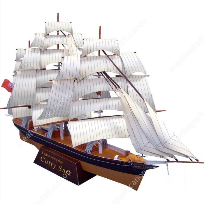 Jual "Girya.Syo" - TERLARIS Papercraft DIY Kapal Layar Cutty Sark ...