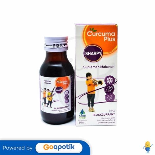 Jual Curcuma Plus Sharpy Rasa Blackcurrant Sirup 60 Ml | Shopee Indonesia