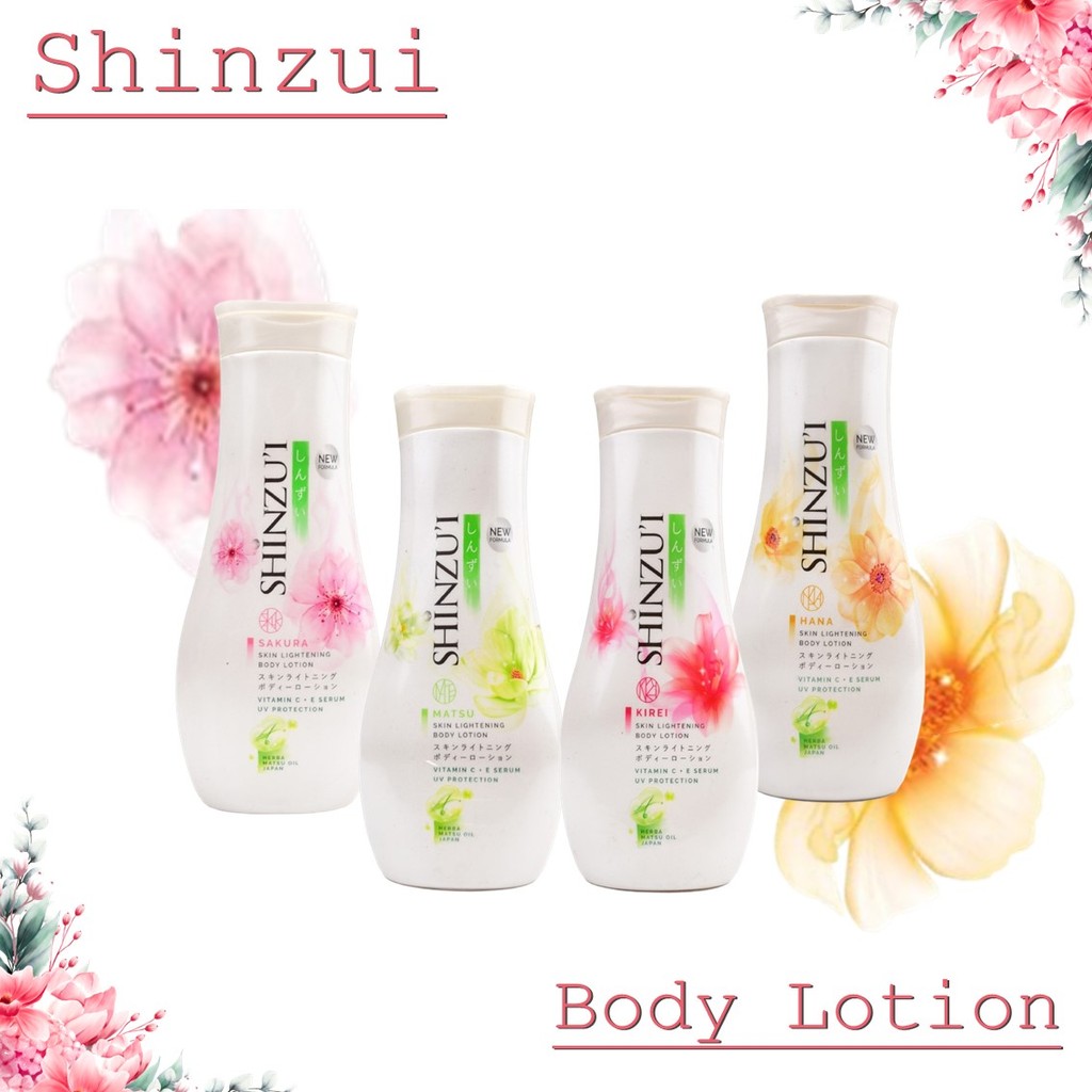 Jual SHINZUI - SKIN LIGHTENING BODY LOTION ( 100 / 210 ml ) - Lotion Badan Matsu Kirei Sakura ...