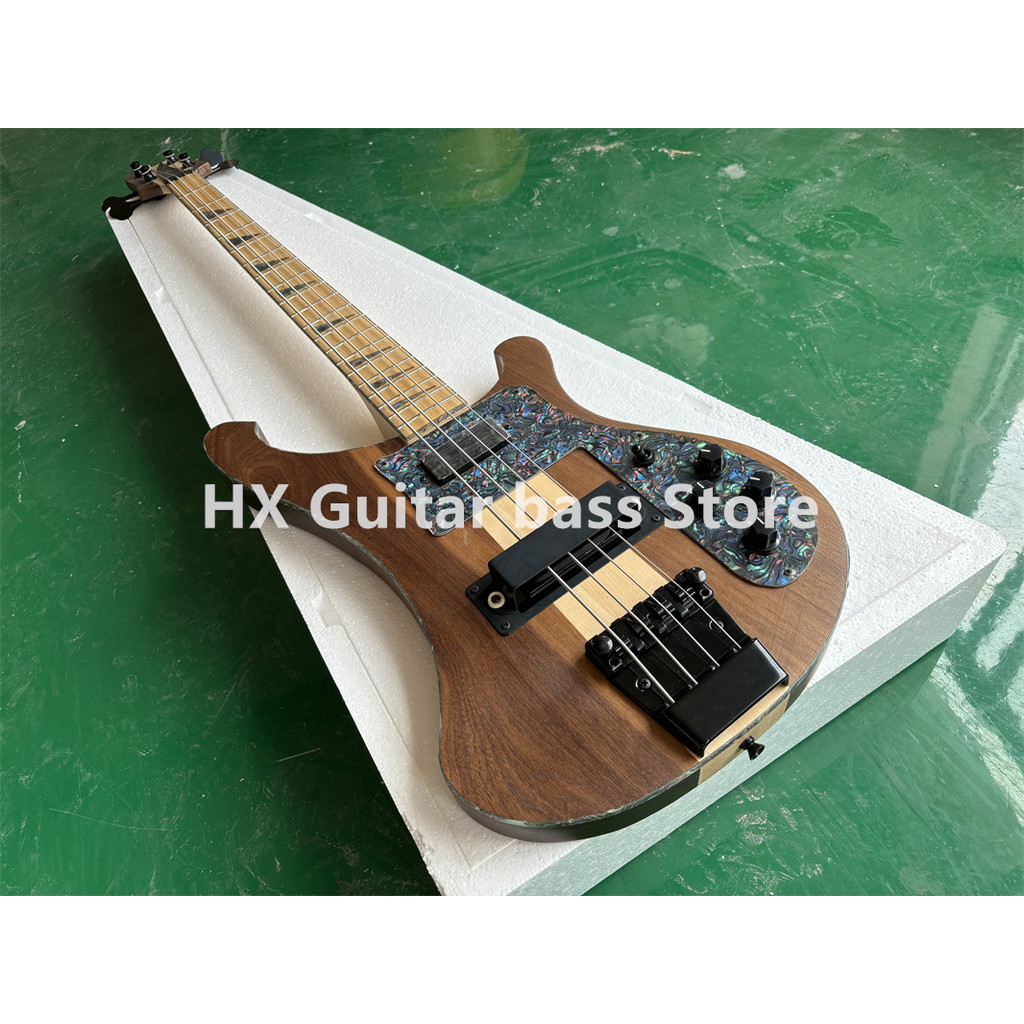 Jual 4 Strings Bass Guitar 4003 Bass Matte Walnut Body Maple Neck Fixed ...