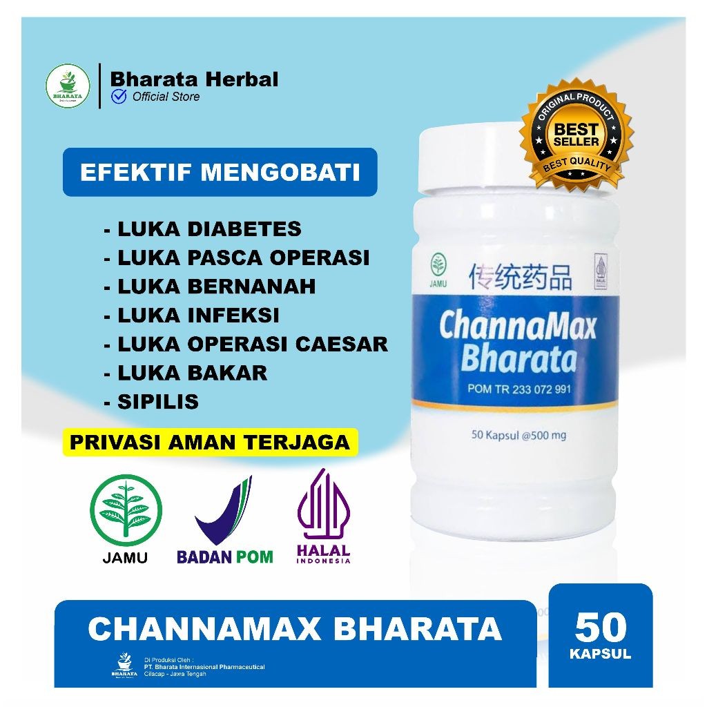 Jual Channamax Bharata Obat Pengering Luka Diabetes Operasi Caesar ...