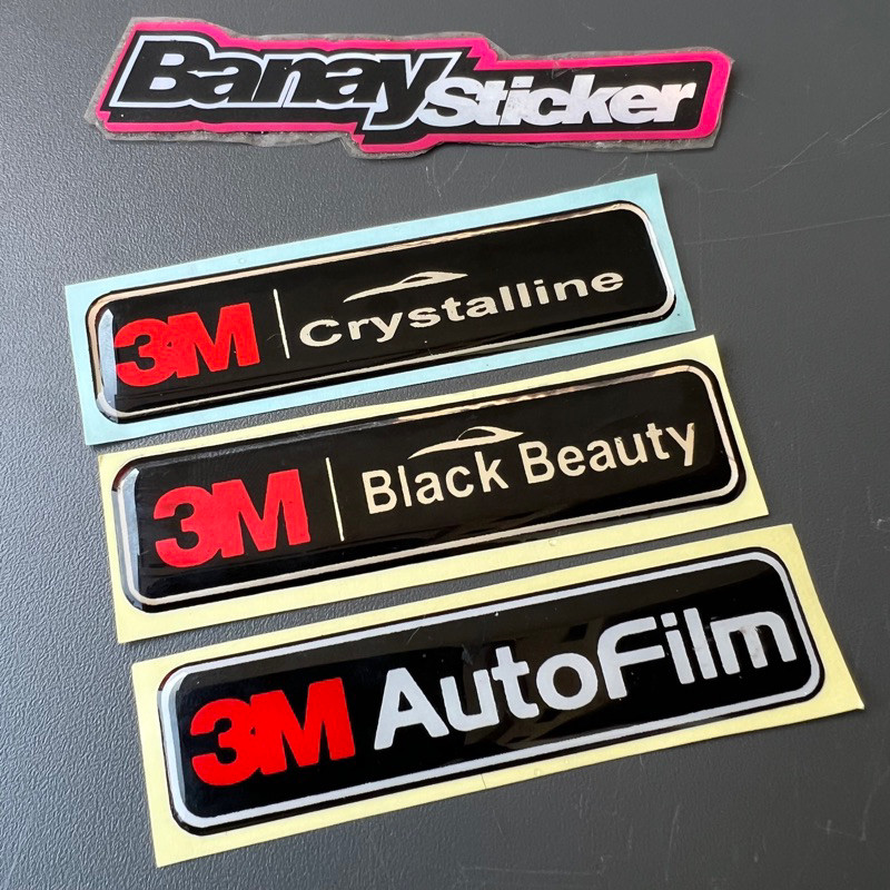 Jual Stiker Sticker Emblem 3M AutoFilm 3M Black Beauty 3M Crystalline timbul | Shopee Indonesia