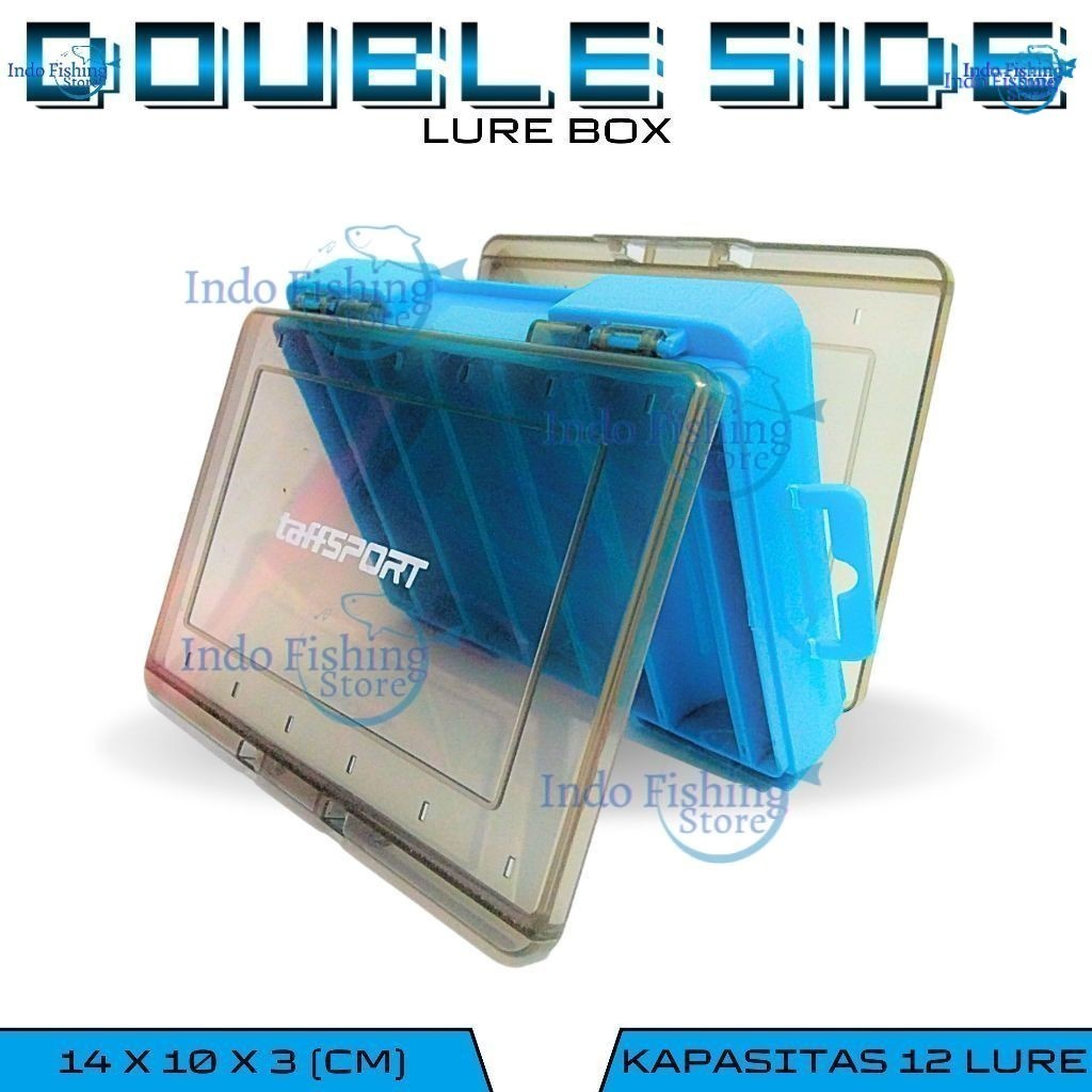 Jual Double Side Lure Box Taff Sport untuk Umpan Minnow Ultralight Casting Pencil muat 12pcs ...