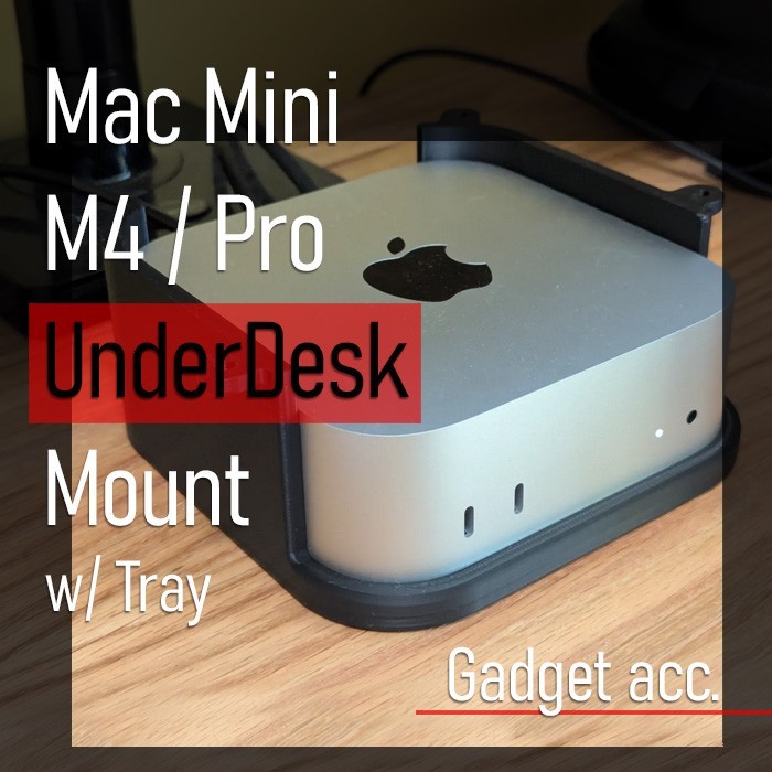 Jual MAC Mini M4 Pro Under Desk Table Dock Extra HDD Apple Base Mount ...