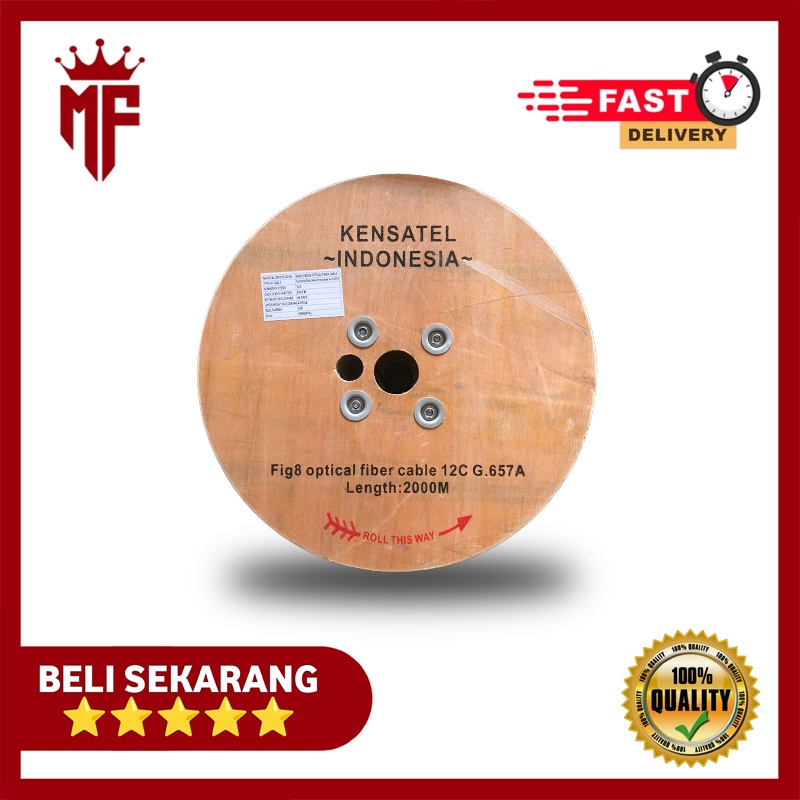 Jual Kabel FO 12 Core Fig 8 Merk Kensatel Panjang 2000 Meter | Shopee ...