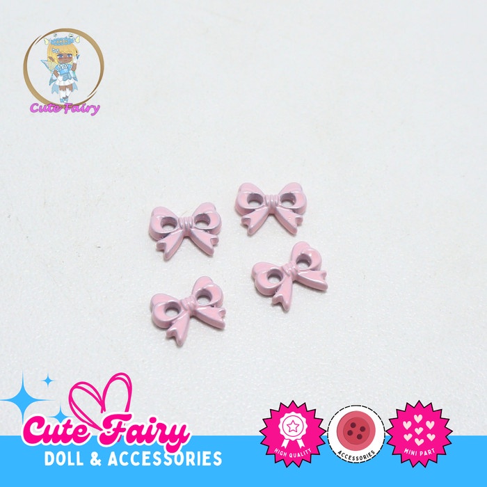 Jual Benik kancing mini dasi kupu 6 mm Perlengkapan jahit baju boneka ...