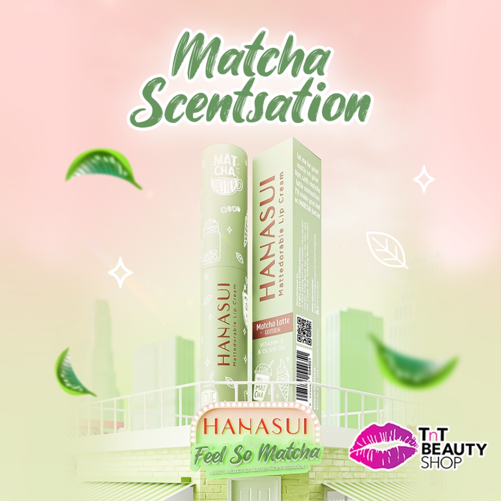Jual Hanasui Mattedorable Lip Cream Matcha Latte Edition | TnT Beauty ...