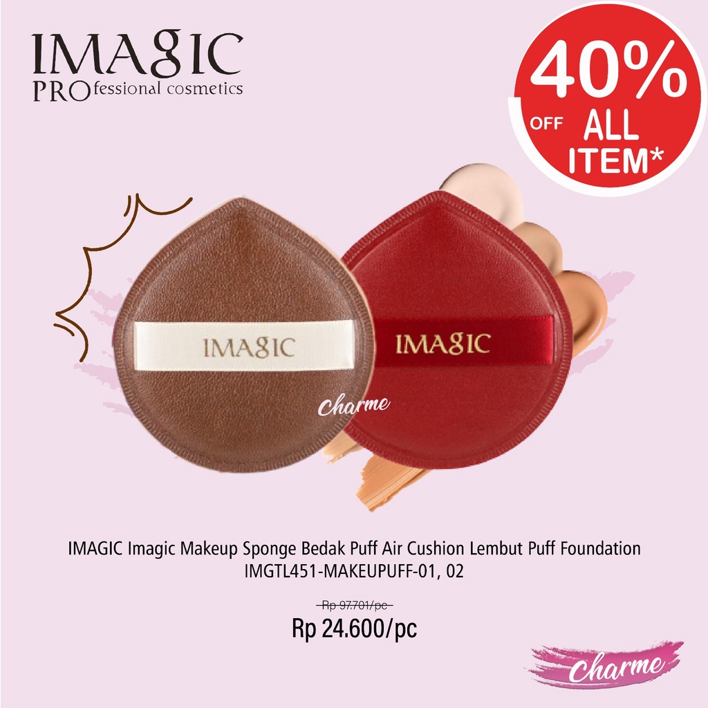 Jual (READY & ORI) Imagic Makeup Sponge Bedak Puff Air Cushion Lembut ...