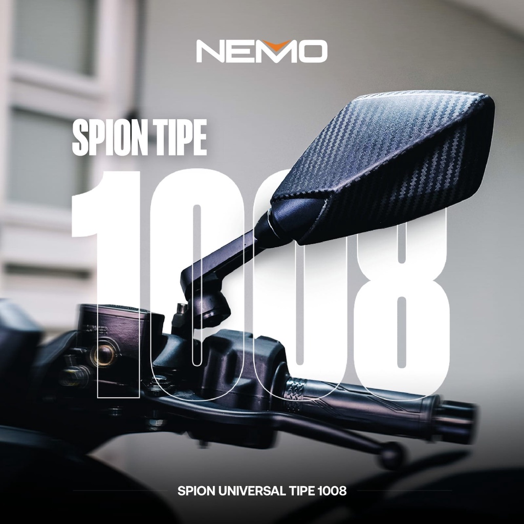 Jual SPION NEMO 1008 UNIVERSAL SEMUA MOTOR BAHAN CARBON BATANG LOGAM ...