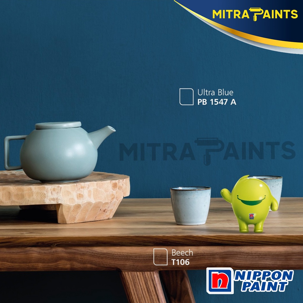 Jual CAT TEMBOK EKSTERIOR INTERIOR NIPPON PAINT ULTRA BLUE NP PB 1547 A ...