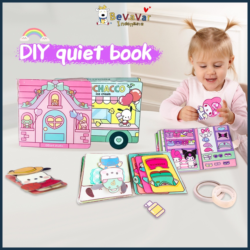 Jual BEVAVAR Buku Quiet Book Diy Busy Book Mainan Edukasi Anak Cool ...