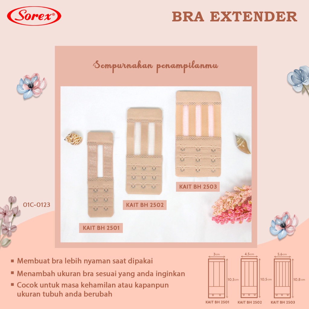 Jual BRA bh extension 2501 2502 2503 Tambahan kait Sorex | Shopee Indonesia