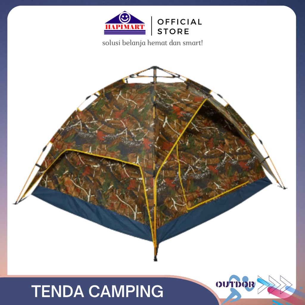 Jual Tenda Camping Buka Otomatis Original Ukuran 2x2m TWaterproof ...