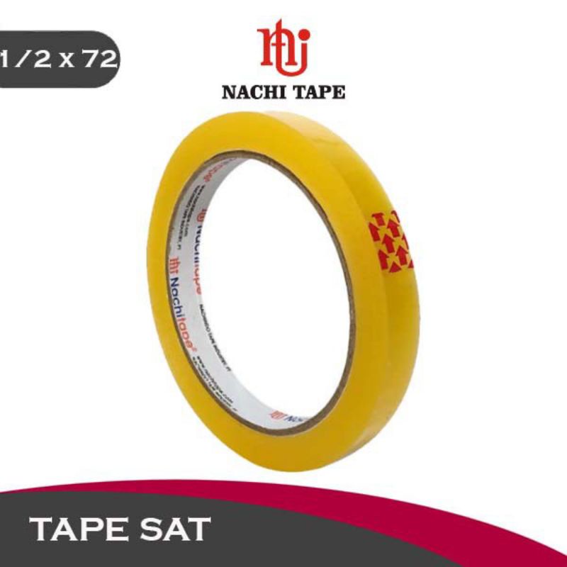 Jual Isolasi/Solatip Nachi tape 1/2x72/12mm ( 1roll) | Shopee Indonesia