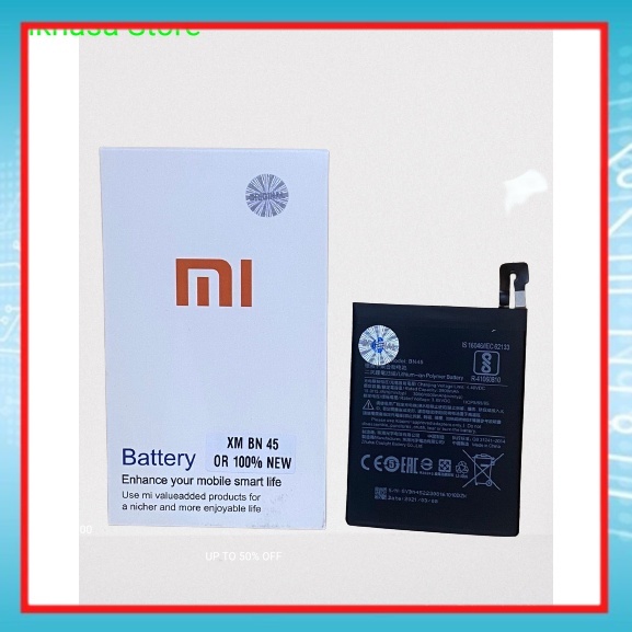 Jual Baterai Battre Xiaomi BN 45/RM NOTE 5 OR 100% NEW | Shopee Indonesia