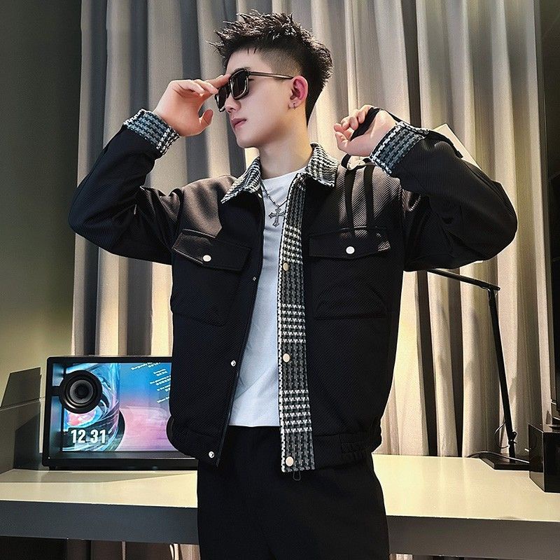 Jual Workwear jacket, men's new westernized high-end casual jacket ...