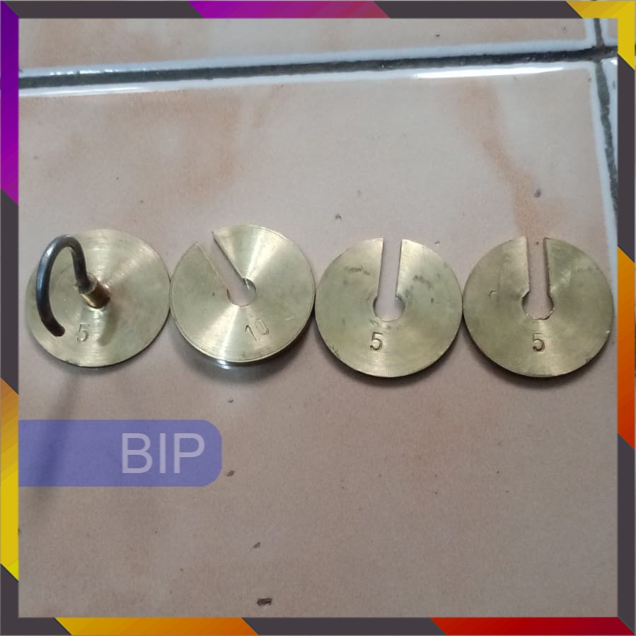 Jual Beban Bercelah Kuningan 25 gram untuk Praktikum IPA | Shopee Indonesia