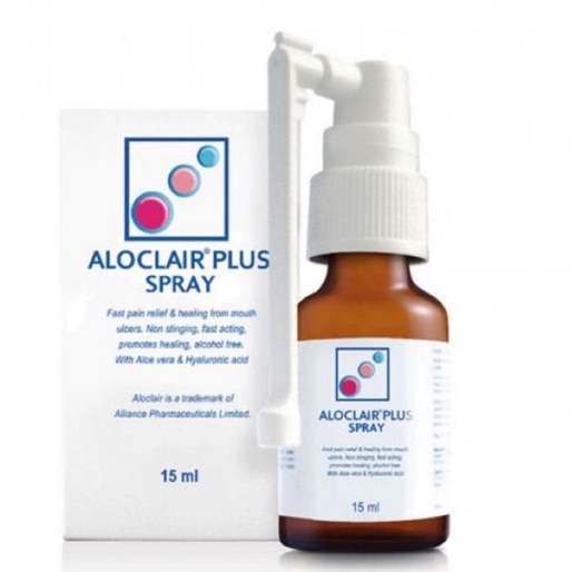 Jual Aloclair Plus Spray 15 ml dan Aloclair Gel Obat Sariawan Bayi Anak ...