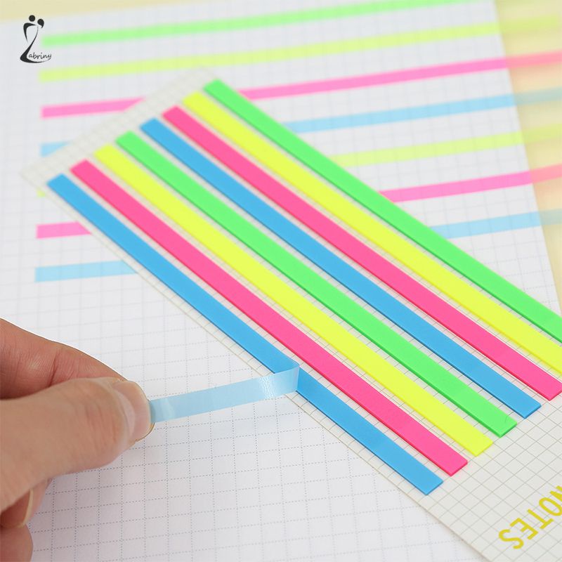 Jual 160 Lembar STRIP Transparan Sticky Note / Transparent Highlighter ...