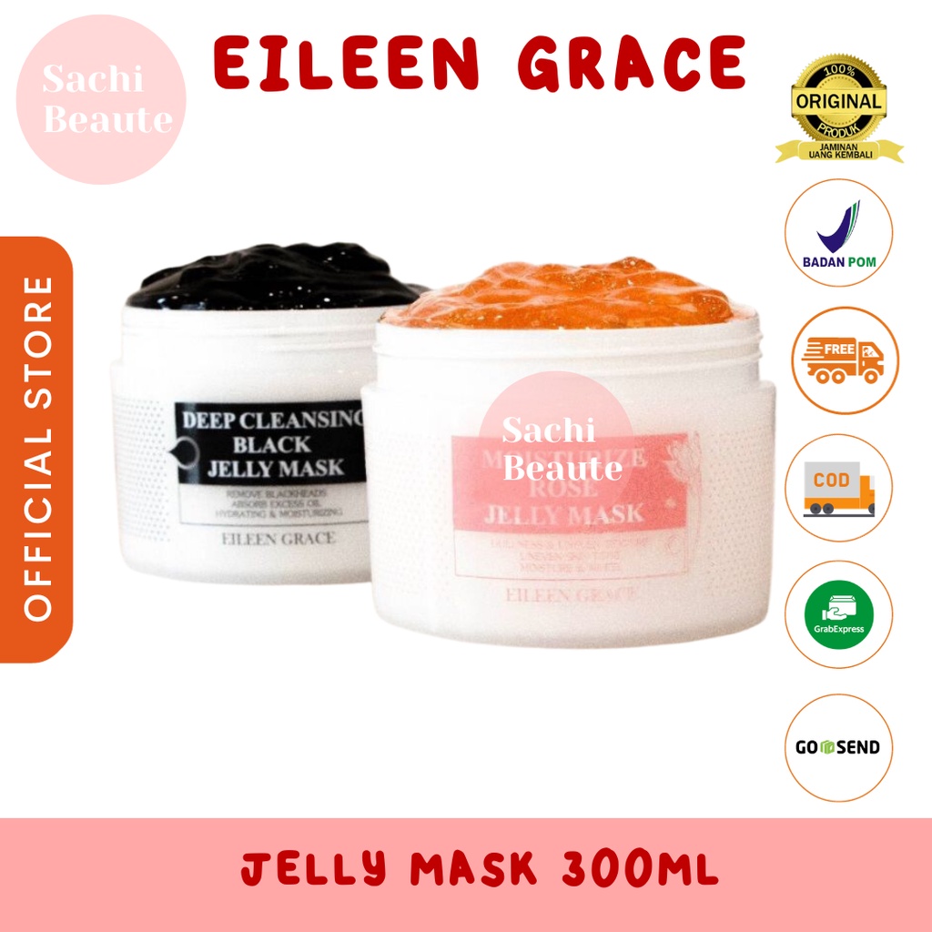 Jual EILEEN GRACE - Moisturize Rose Jelly Mask | Deep Cleansing Black ...