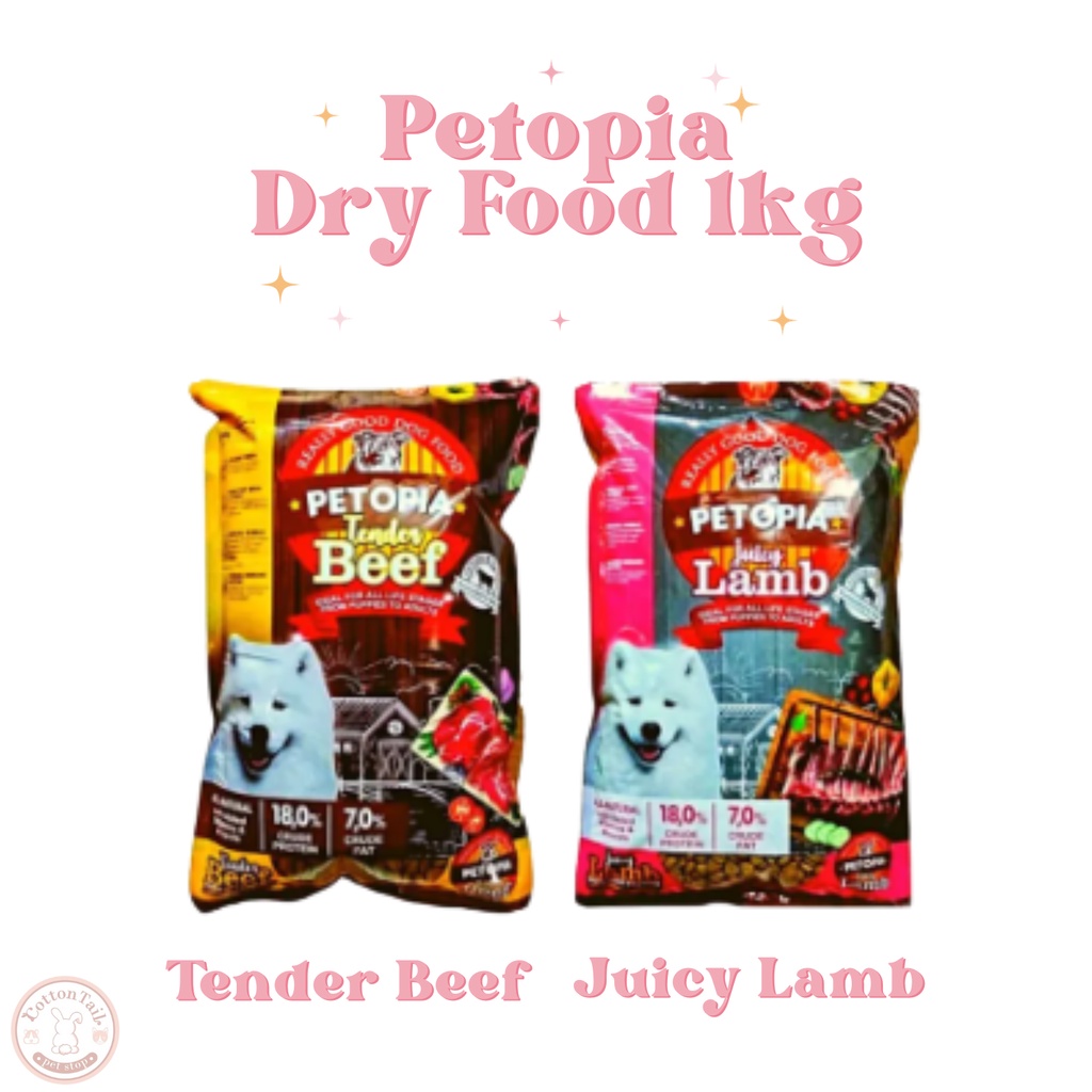 Jual PETOPIA Dog Dry Food All Stages Repack 1kg - Makanan Anjing ...