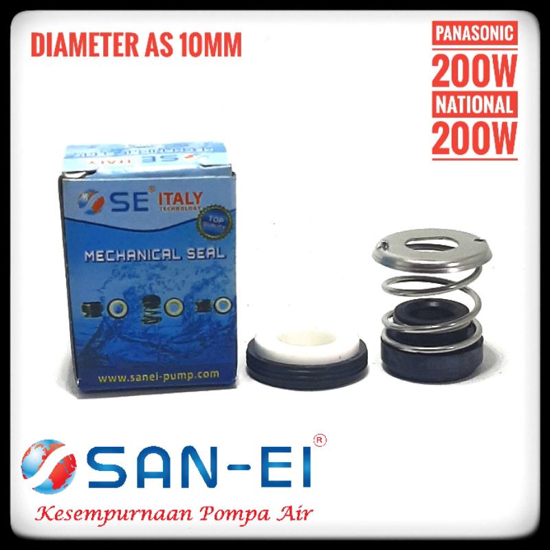 Jual Seal Pompa Air Panasonic 200W 200 Watt Mechanical Seal Paken Karet ...