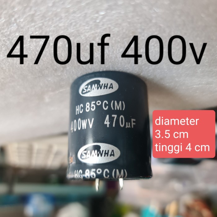 Jual elko elco 470uf 450v 470 uf 400v 450 400 v volt mesin las listrik tv - 560 uf 400v OBY27 ...