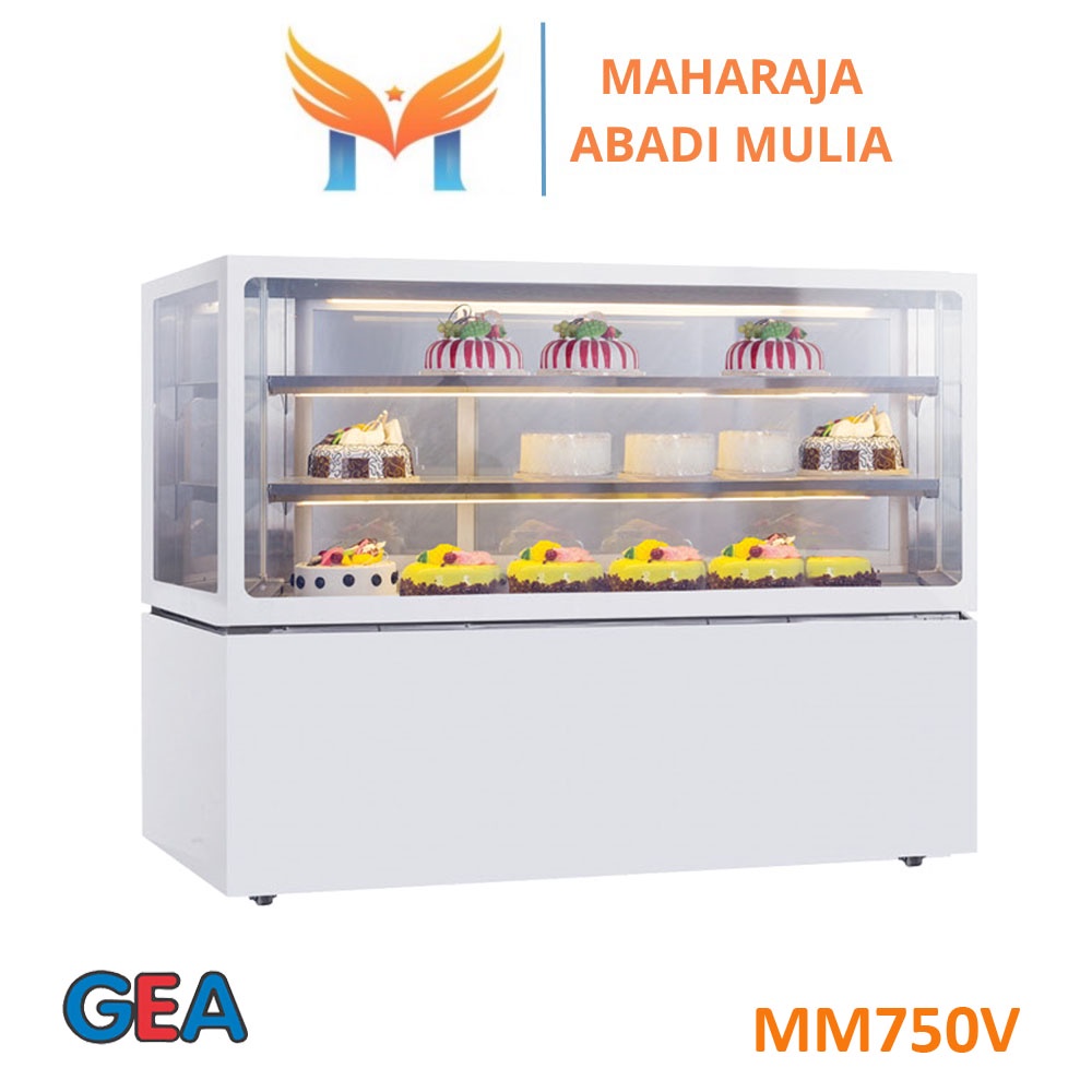Jual Showcase Kue Dan Coklat Gea Mm750v Rectangular Cake Showcase 485 Liter Garansi Resmi ...
