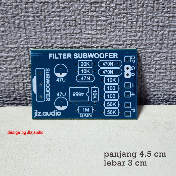 Jual (OML) PCB Filter Subwoofer 1 PotensiO | Shopee Indonesia