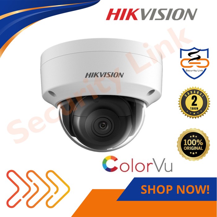 Jual Dome Indoor 2MP DS-2CD1127G0-LUF-Hikvision IP Camera Colorvu Audio | Shopee Indonesia
