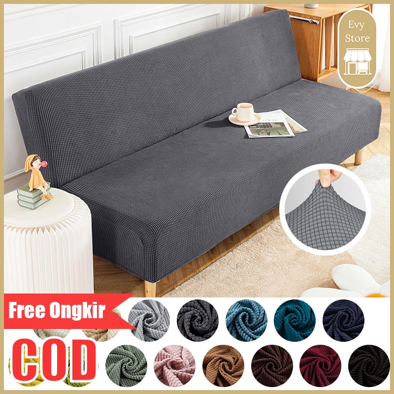Jual Evy Store Sarung Sofa Cover Sofa Bed Sarung Sofa Bed Tebal SOFA COVER ELASTIS Motif Polos ...