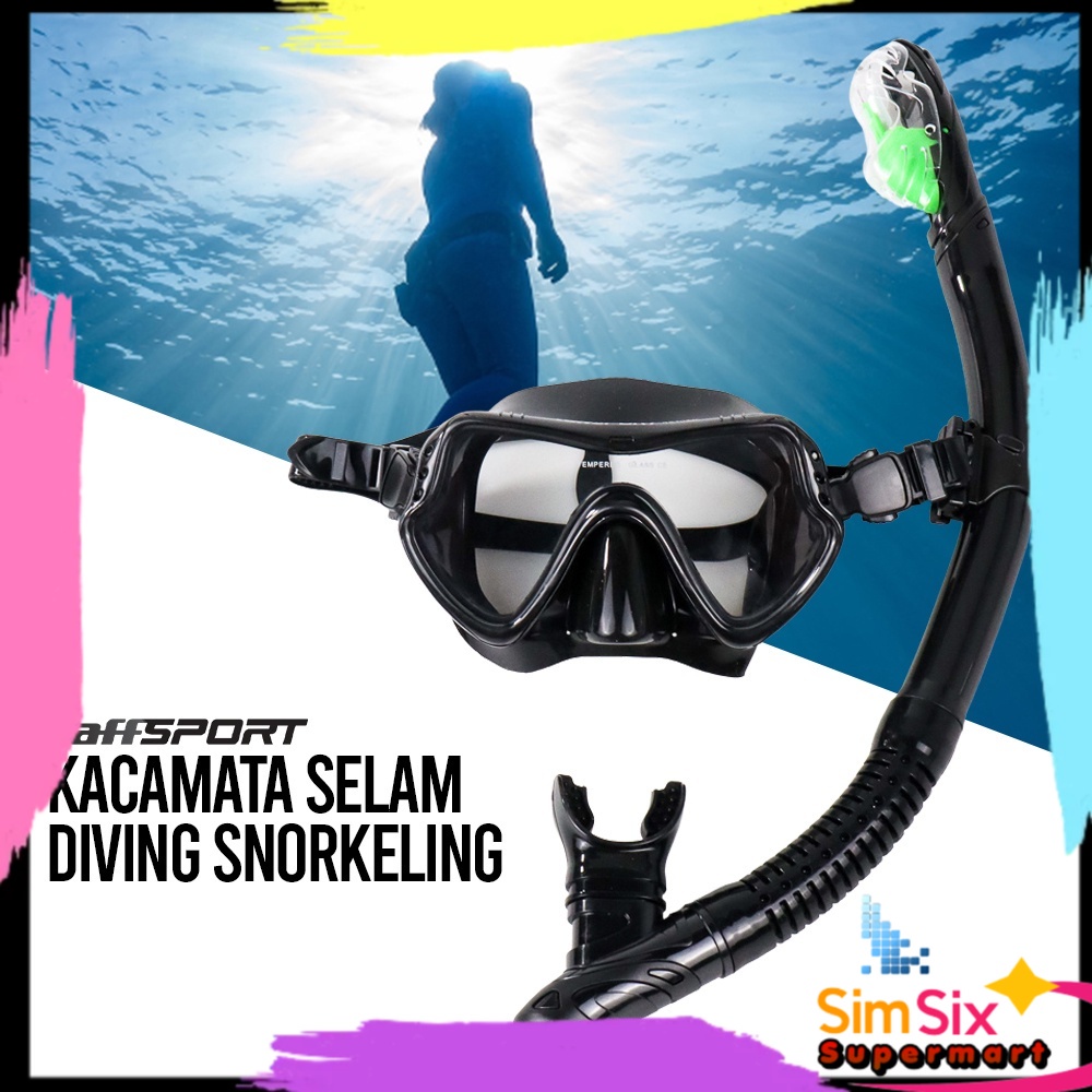 Jual Kacamata selam scuba diving dan snorkel tempered glass 4.0 anti ...