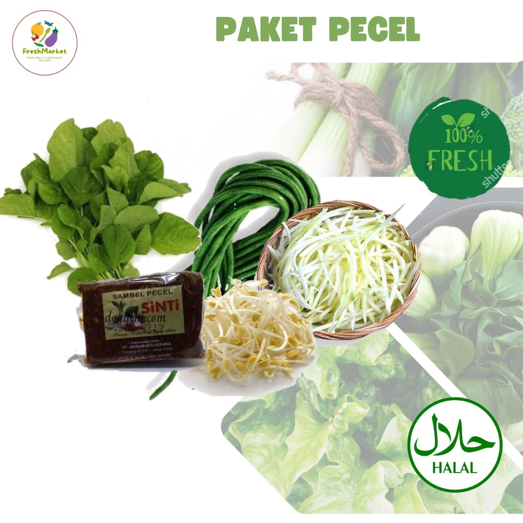 Jual Paket Sayur Pecel Segar Freshmarketlampung | Shopee Indonesia