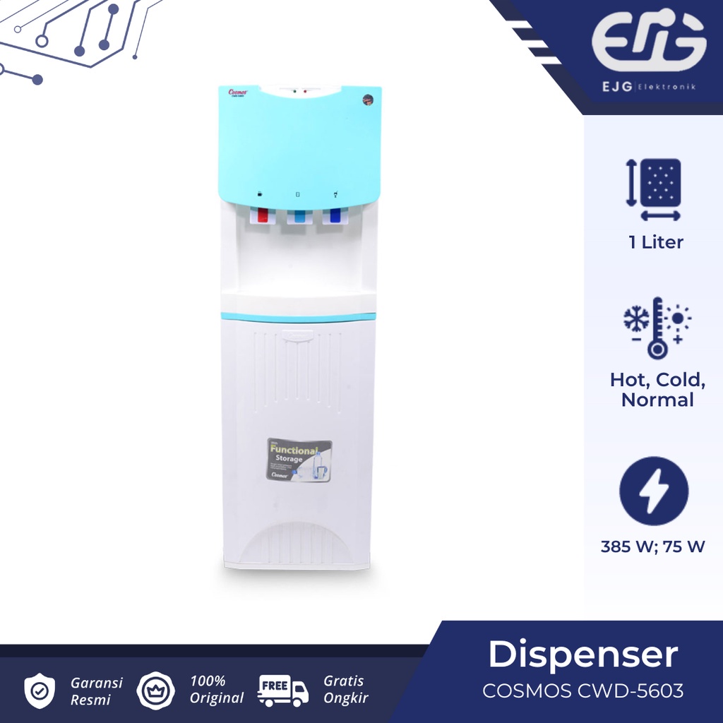 Jual Dispenser Cosmos CWD-5603 galon atas 3 kran | Shopee Indonesia