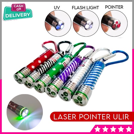 Jual Senter Laser Pointer 3 in 1 ULIR | Shopee Indonesia