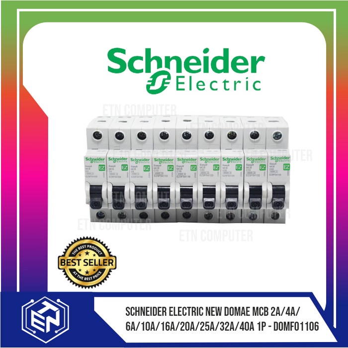 Jual MCB SCHNEIDER EASY9 1 PHASE BLACK ORIGINAL | Shopee Indonesia