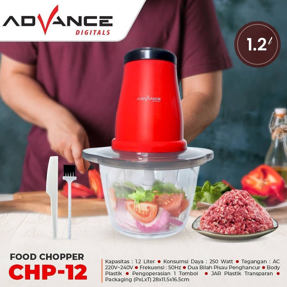 Jual ADVANCE CHP-12 Food Chopper Processor 1.2L Alat Penggiling Bumbu ... Jual ADVANCE CHP-12 Food Chopper Processor 1.2L Alat Penggiling Bumbu ...