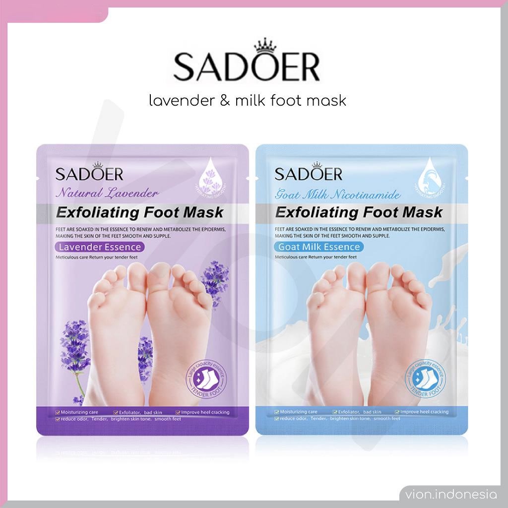 Jual Masker Kaki Efero Sadoer Foot Mask - LAVENDER | GOAT MILK | Shopee ...