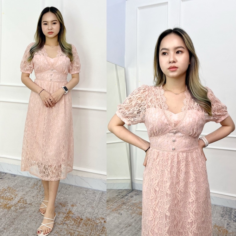 Jual KCC - Amaze Lace Dress - Gaun Wanita Brukat Pesta - Keikoclothing ...