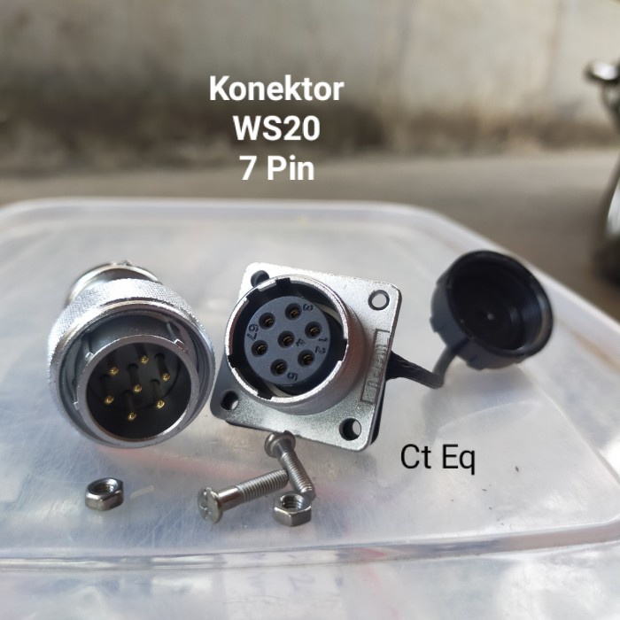 Jual Connector WS20 7 Pin Plug dan Socket Kabel Panel Mount konektor 7 pin | Shopee Indonesia
