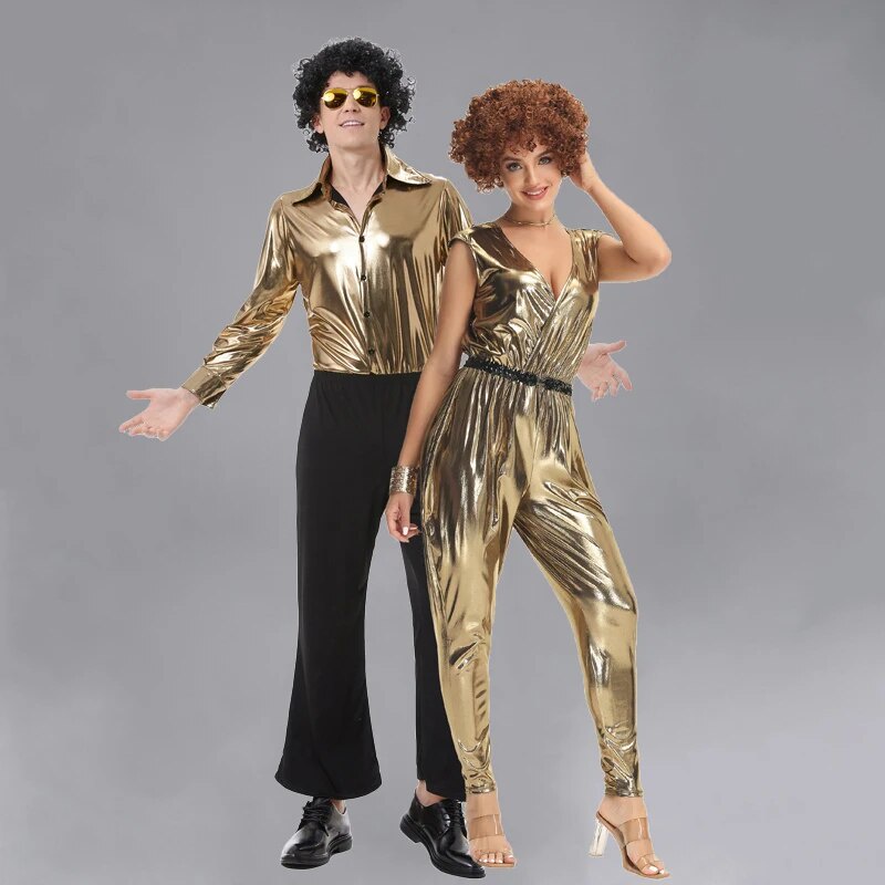 Jual PREORDER Couples Vintage 80's Rock Disco Hippies Cosplay Uniform ...