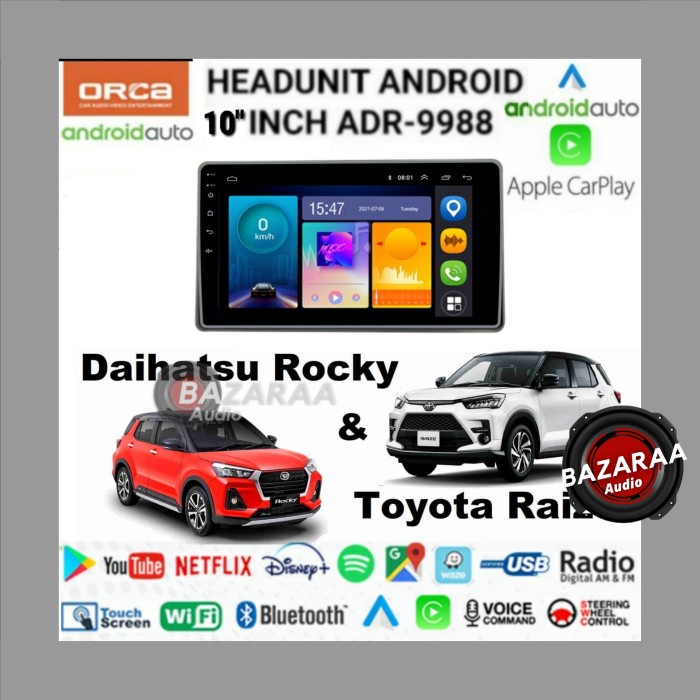 Jual Head Unit Android ORCA 10 Inch AVANZA / RAIZE / VELOZ New Standard ...