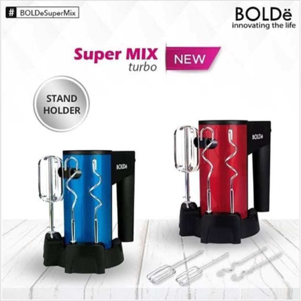 Jual BOLDe Alat Pengaduk Adonan / Super Mix Turbo Hand Mixer | Shopee ...