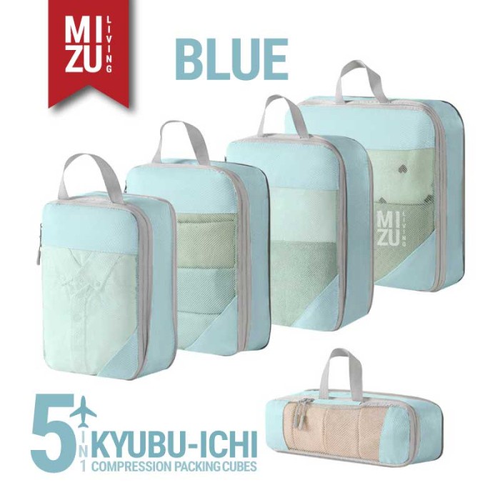 Jual KS76 MIZU KYUBU-ICHI Compression Packing Cubes Travel Bag ...