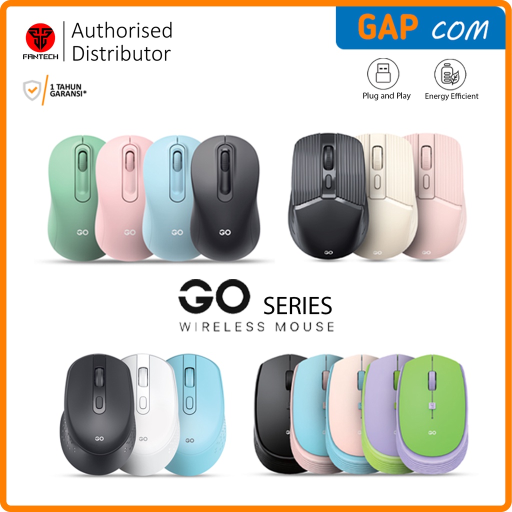 Jual Mouse Wireless Office Fantech W607 W608 W605 W606 GO Series for Desktop Laptop Mouse ...