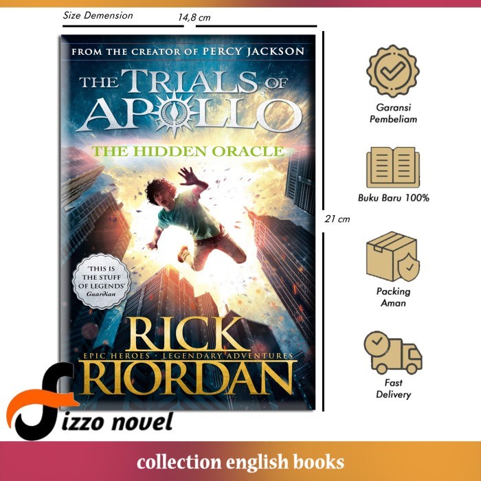 Jual The Trials Of Apollo 1 The Hidden Oracle Rick Riordan English
