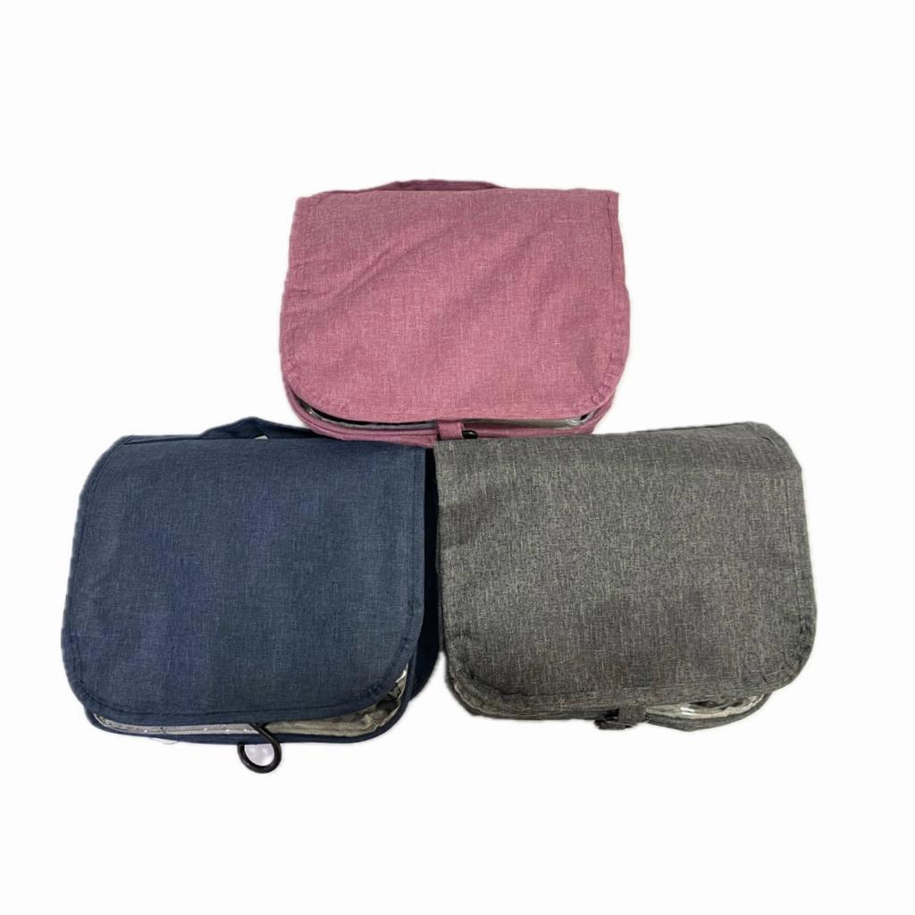 Jual [D] BAG 1- Pouch Make Up Kain Polos / Tas Rias Bahan Kain / Tas ...