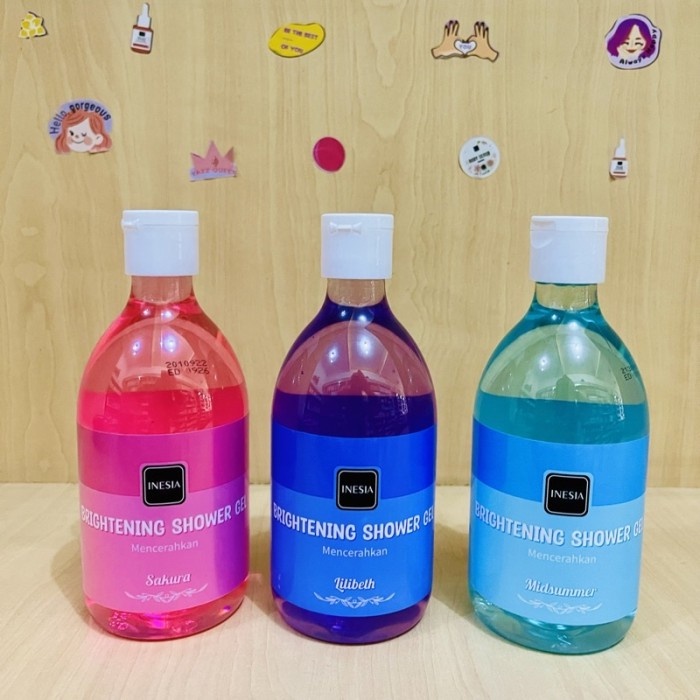 Jual Shower Gel Brightening INESIA Pencerah Kulit 300 ml | Shopee Indonesia