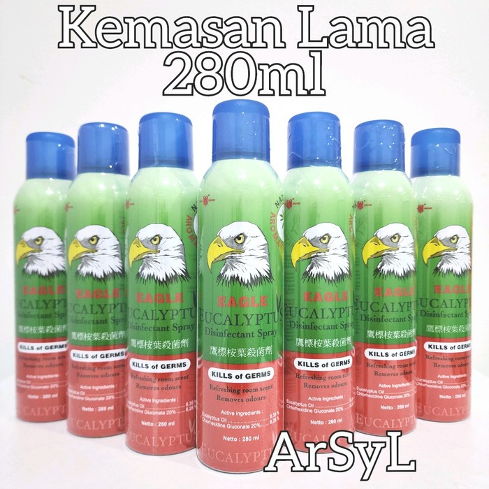 Jual Disinfektan Eagle Spray Kemasan Lama 280ml - Eucalyptus | Shopee ...